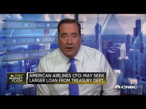 American Airlines CFO: May seek larger loan from Treasury Department