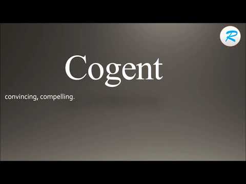 How to pronounce Cogent