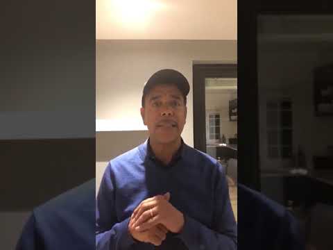Chris Kamara AKA Kammy congratulating Mrs Laura Strong