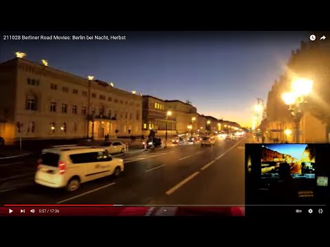 211028 Berliner Road Movies: Berlin bei Nacht, Herbst, Unter den Linden