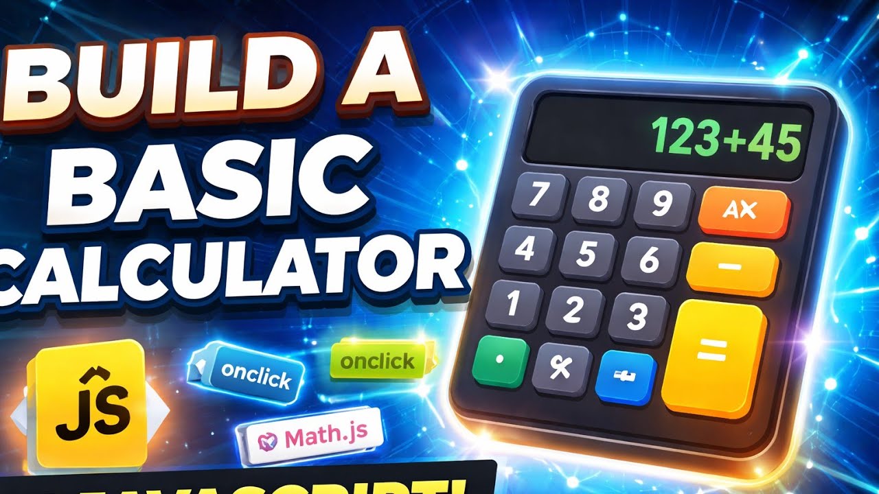 Build a Basic Calculator in JavaScript | onclick, eval, Logging & Math.js Explained