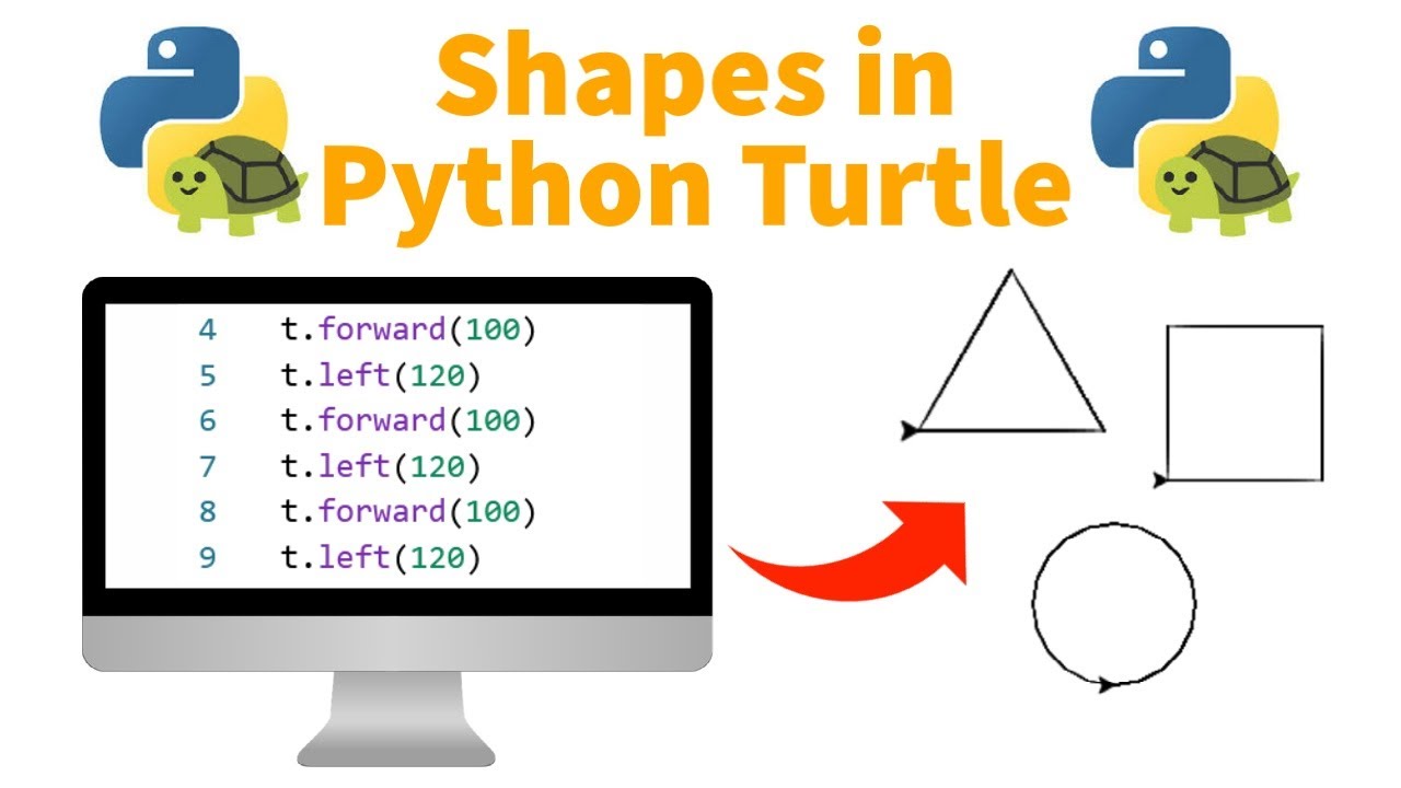 Shapes with Python Turtle  | Penguin Coding School Tutorial #2