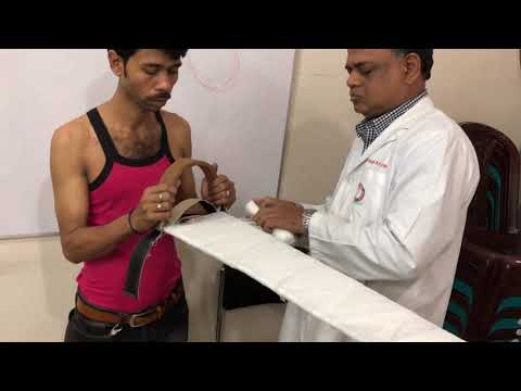 Application of "Thomas Splint"