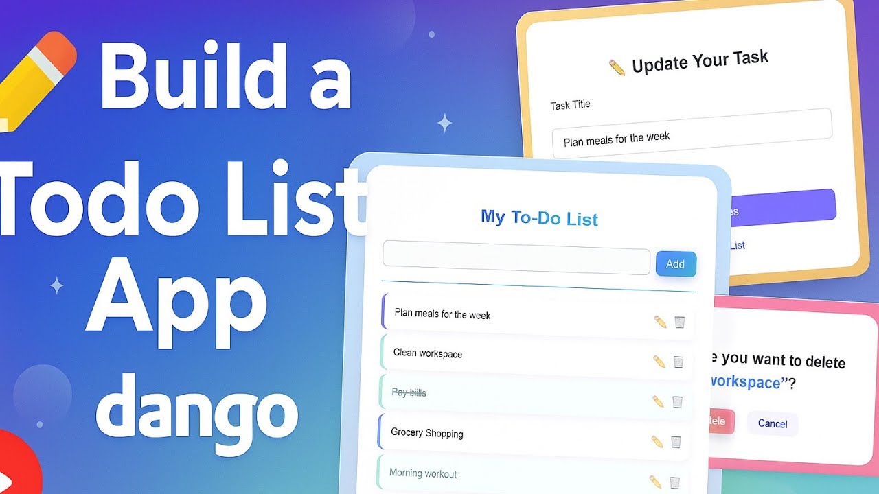 Build a To-Do List App with Django | Complete Project for Beginners