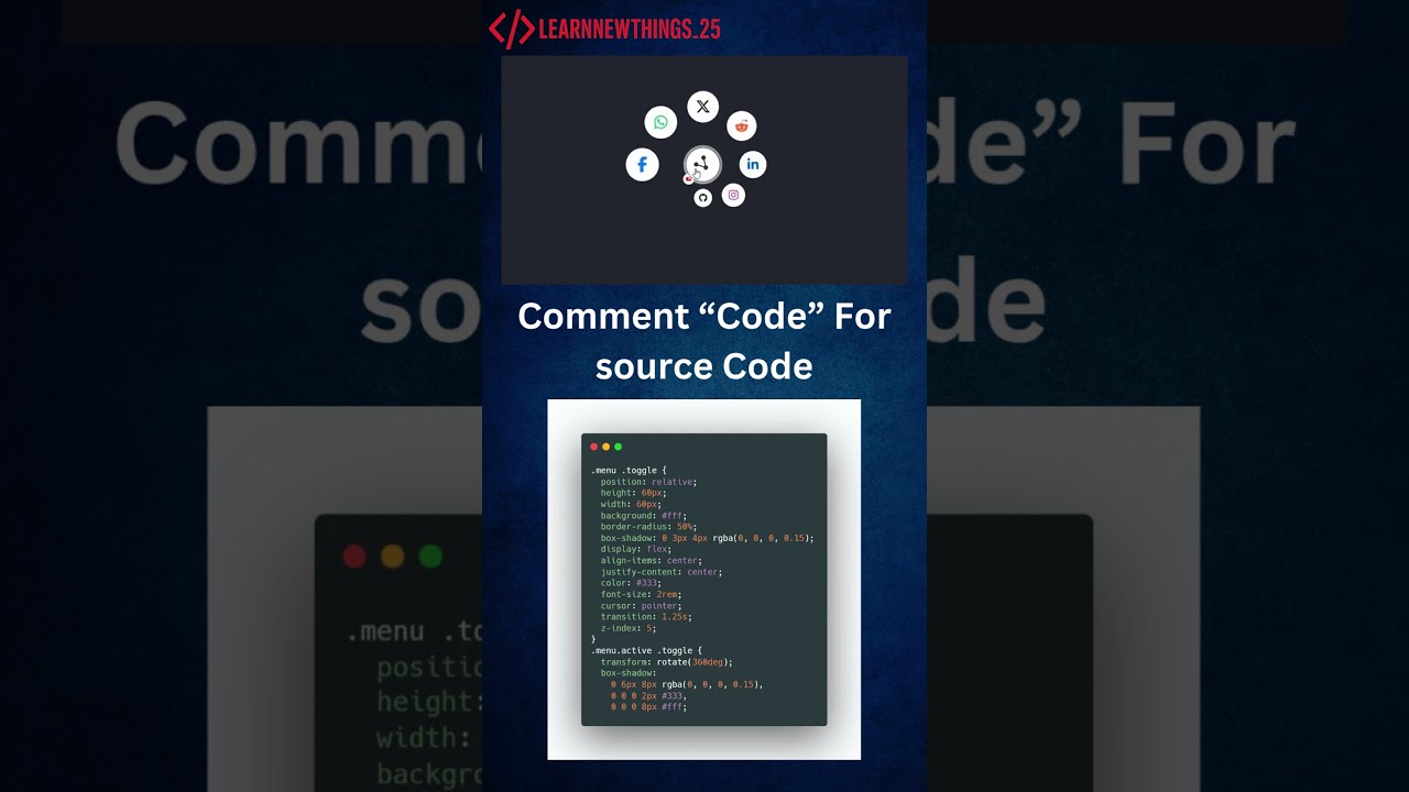 Sharing Icons with HTML, CSS  #html #css #web3 #tranding #new #webdevelopment #webdesigner