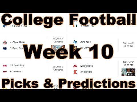 2024 College Football Week 10 Picks And Predictions