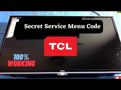 TCL Smart Tv Service Mode, Android Tv Service menu Code