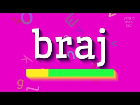 BRAJ - HOW TO PRONOUNCE IT? #braj