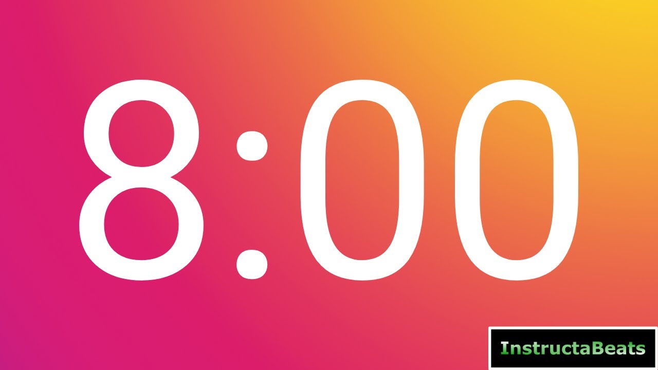 8 Minute Timer Countdown - Colorful