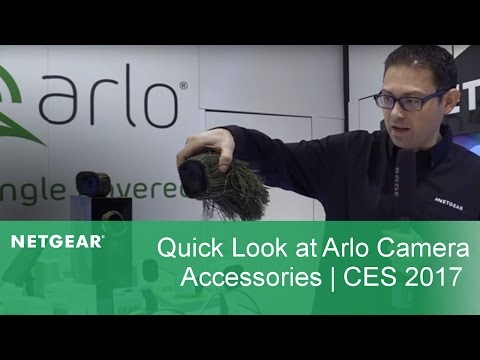Quick Look at Arlo Smart Home Security Camera Accessories | NETGEAR CES 2017