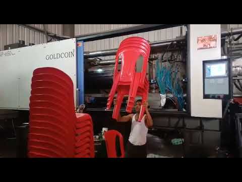 All new gold coin 650 ton | Ram type | plastic injection molding machine.