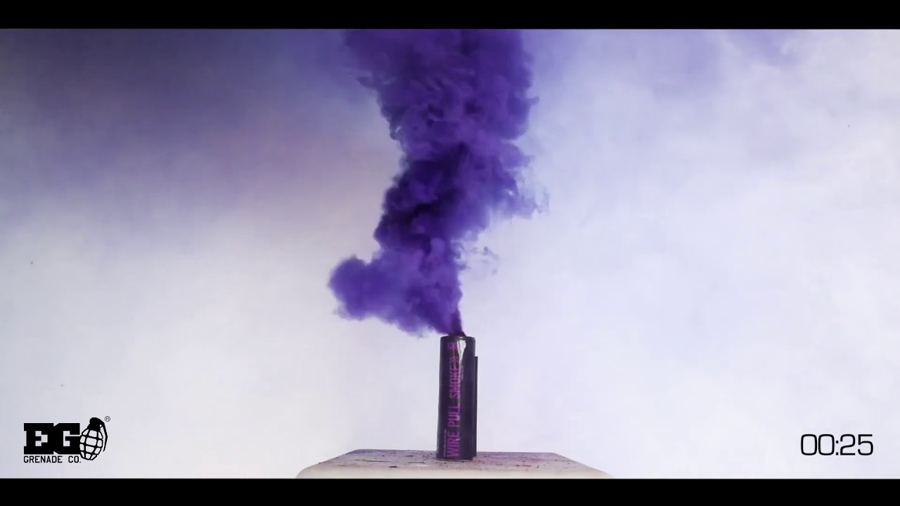 Firework Crazy - WP40 Purple Smoke Grenade by Enola Gaye