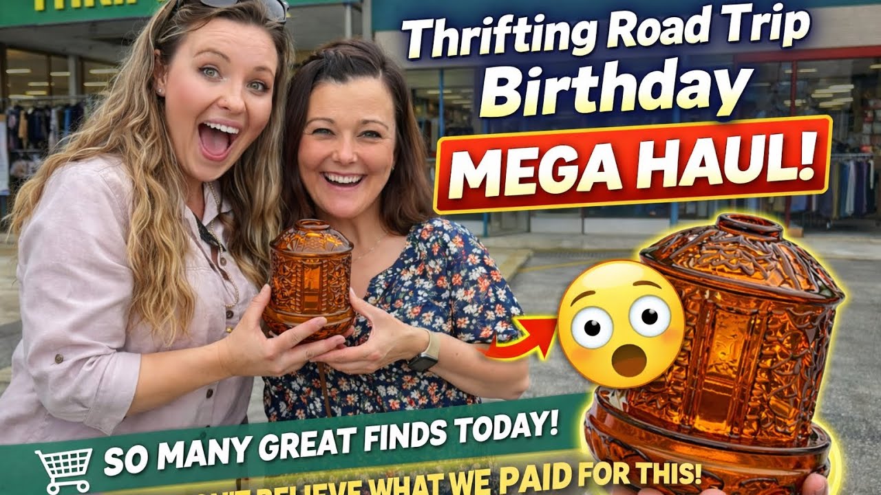 Birthday Thrifting for my Mom, Becky’s amazing find + a MEGA HAUL?! YES PLEASE! 🎉