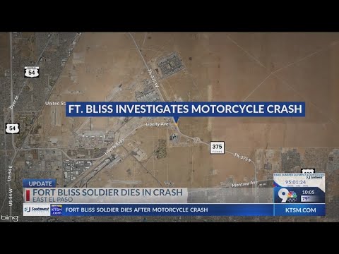 Fort Bliss soldier killed in motorcycle crash near post
