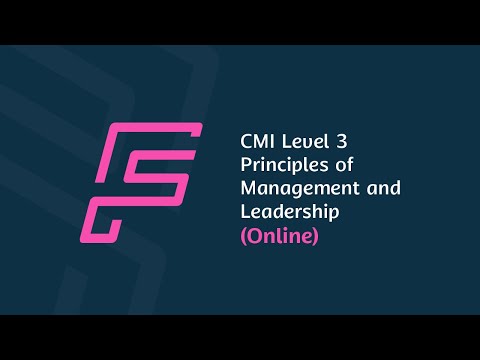 CMI Level 3 in the Principles of Management and Leadership