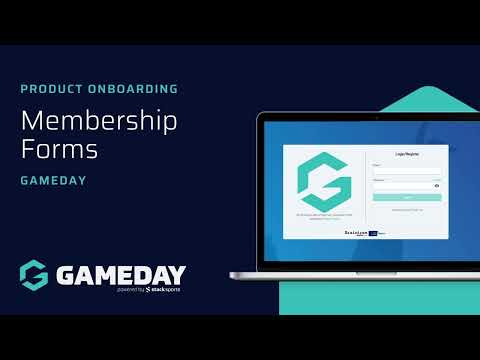 GameDay Training | Creating & Editing Membership Forms