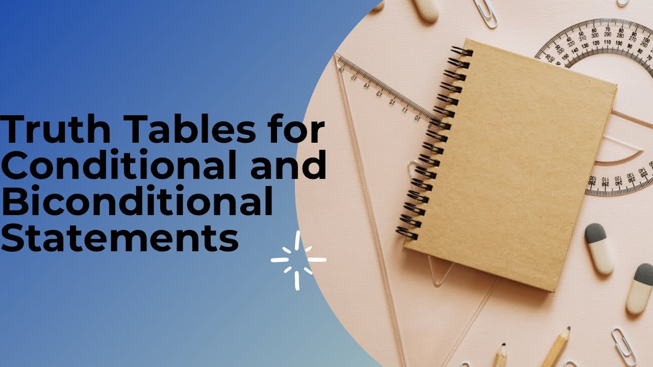 Truth Tables for Conditional and Biconditional