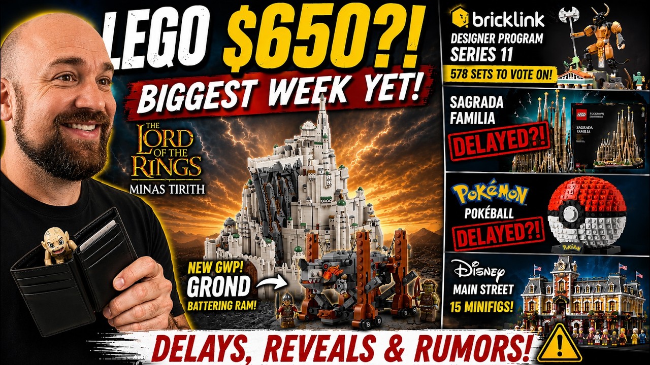 LEGO Minas Tirith Reveal, MAJOR Delays & BrickLink Madness! - BrickCast Ep. 181
