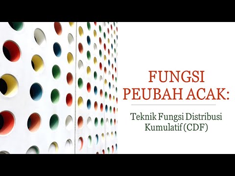 Fungsi Peubah Acak: Metode Fungsi Distribusi/ Teknik CDF (Part 1)
