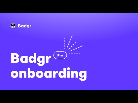 Getting Started with Badgr Pro