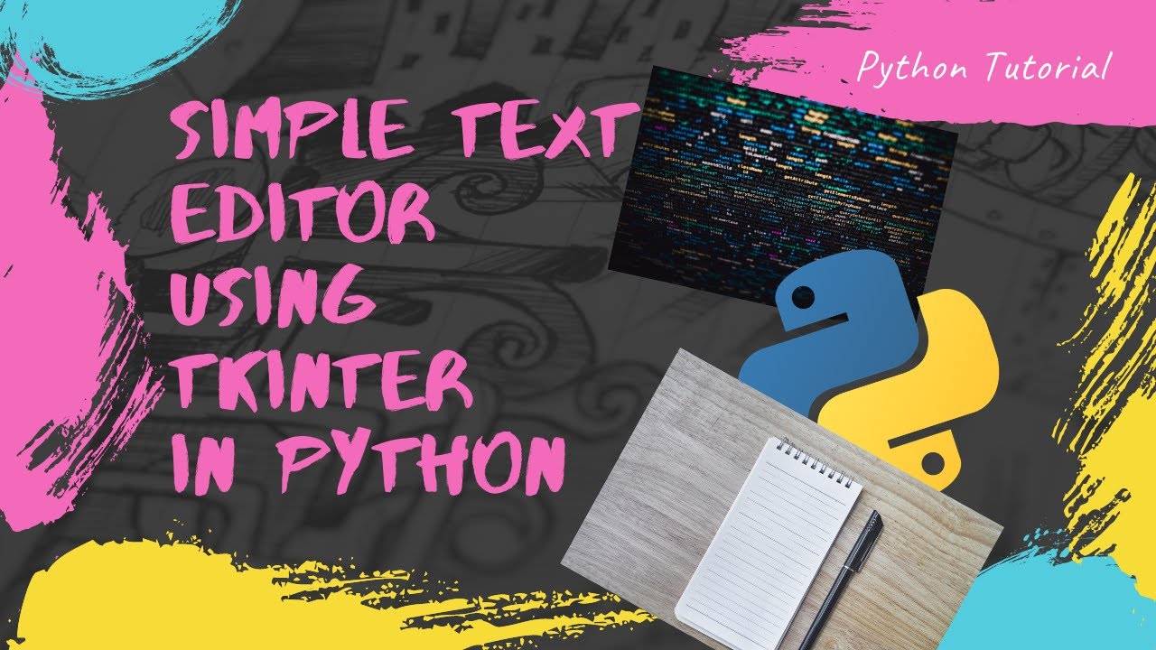 Simple Text Editor like Notepad made using Python (Tkinter Module)