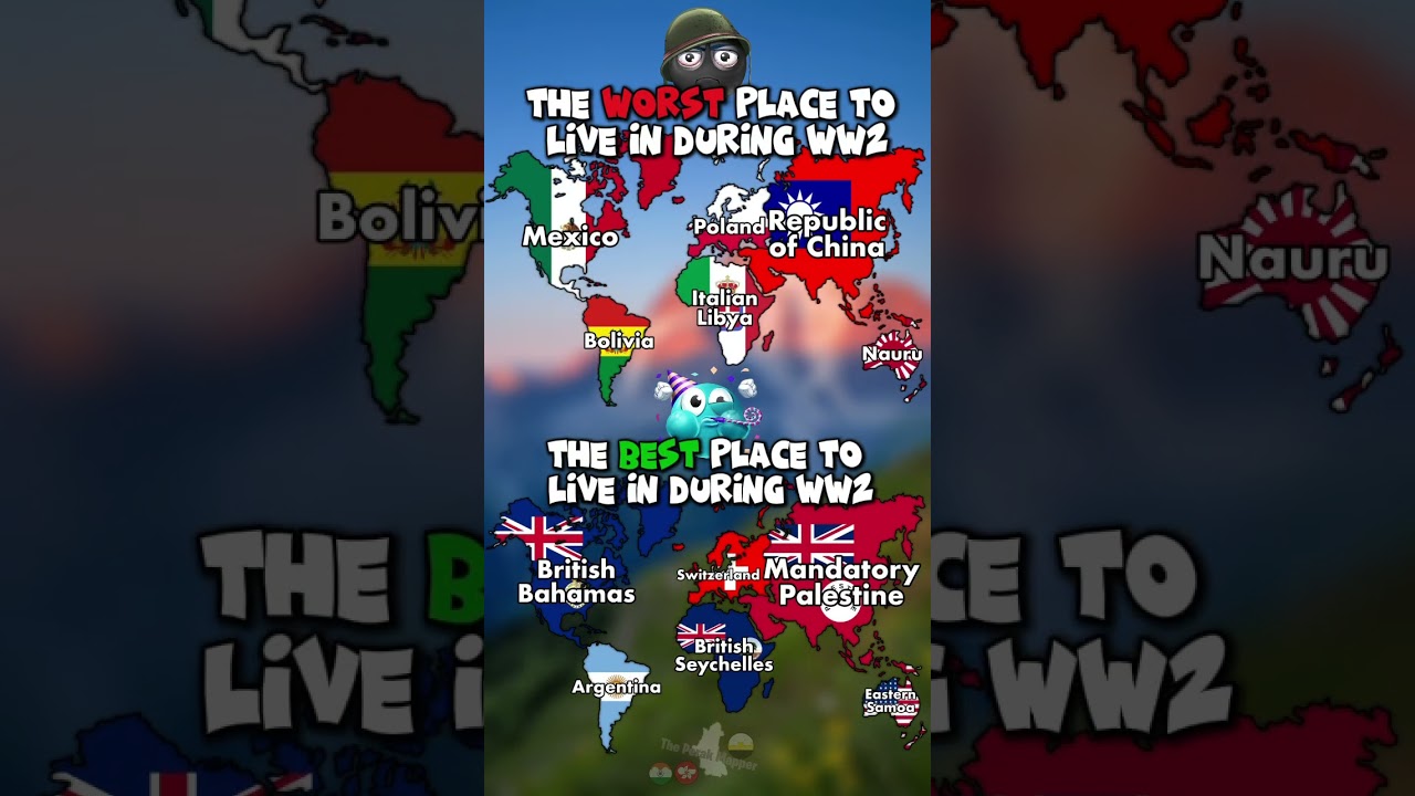 The best and worst places to live in during WW2 #mapping #mapper #geography #history #shorts #europe