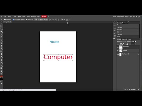 Text In Photopea