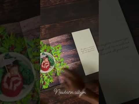 Newborn album book l #newbornbaby #shorts #youtubeshorts