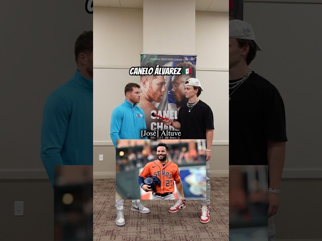 Canelo Alvarez Jose Altuve: World Champion boxer Canelo Alvarez names ...