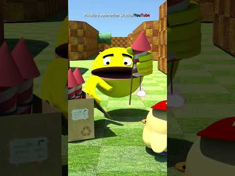 Pacmanππππ vs Fireworks πβ¨πβ¨ #pacman #shorts #shortsvideo #pacmania #short
