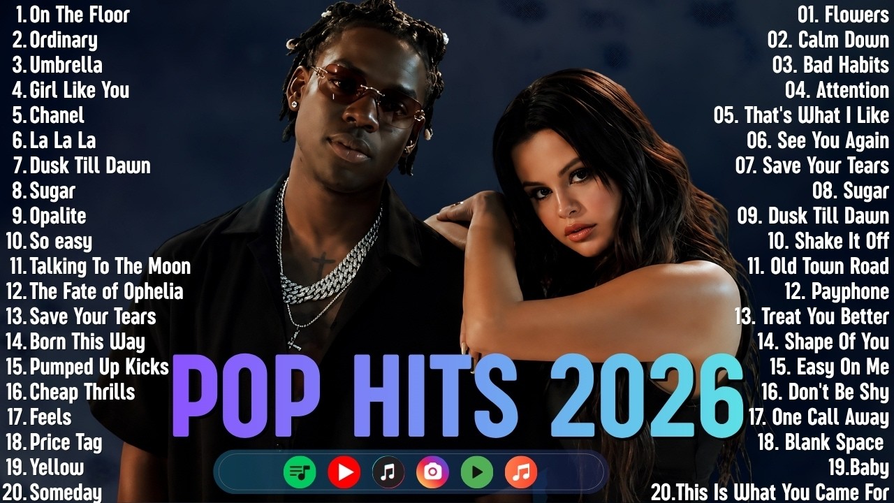 Top Spotify Hits 2026 💿🎧 Best Pop Songs Playlist 🔥 Taylor Swift, The Weeknd, Dua Lipa, Bruno Mars