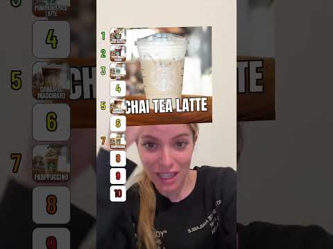 ranking best starbucks drinks👀