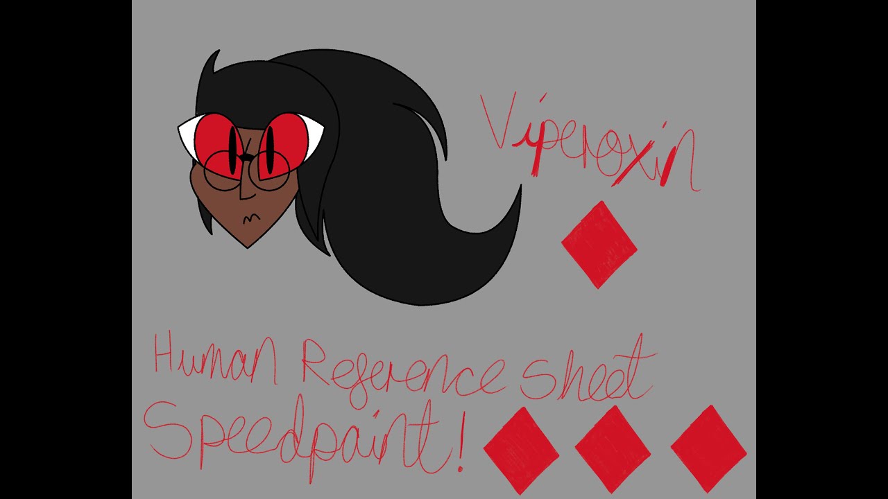 Viperoxin Human Reference Sheet Speedpaint. (Old)