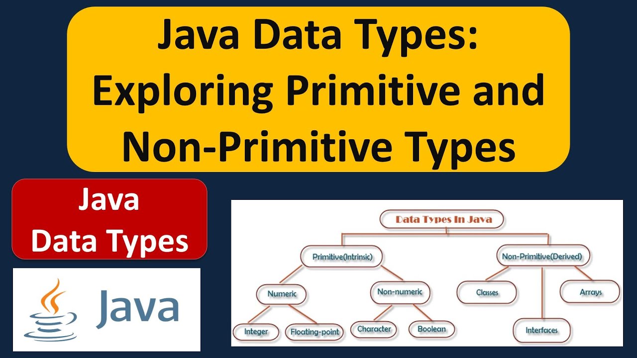 Java Data Types: Exploring Primitive and Non-Primitive Types | Java Tutorial