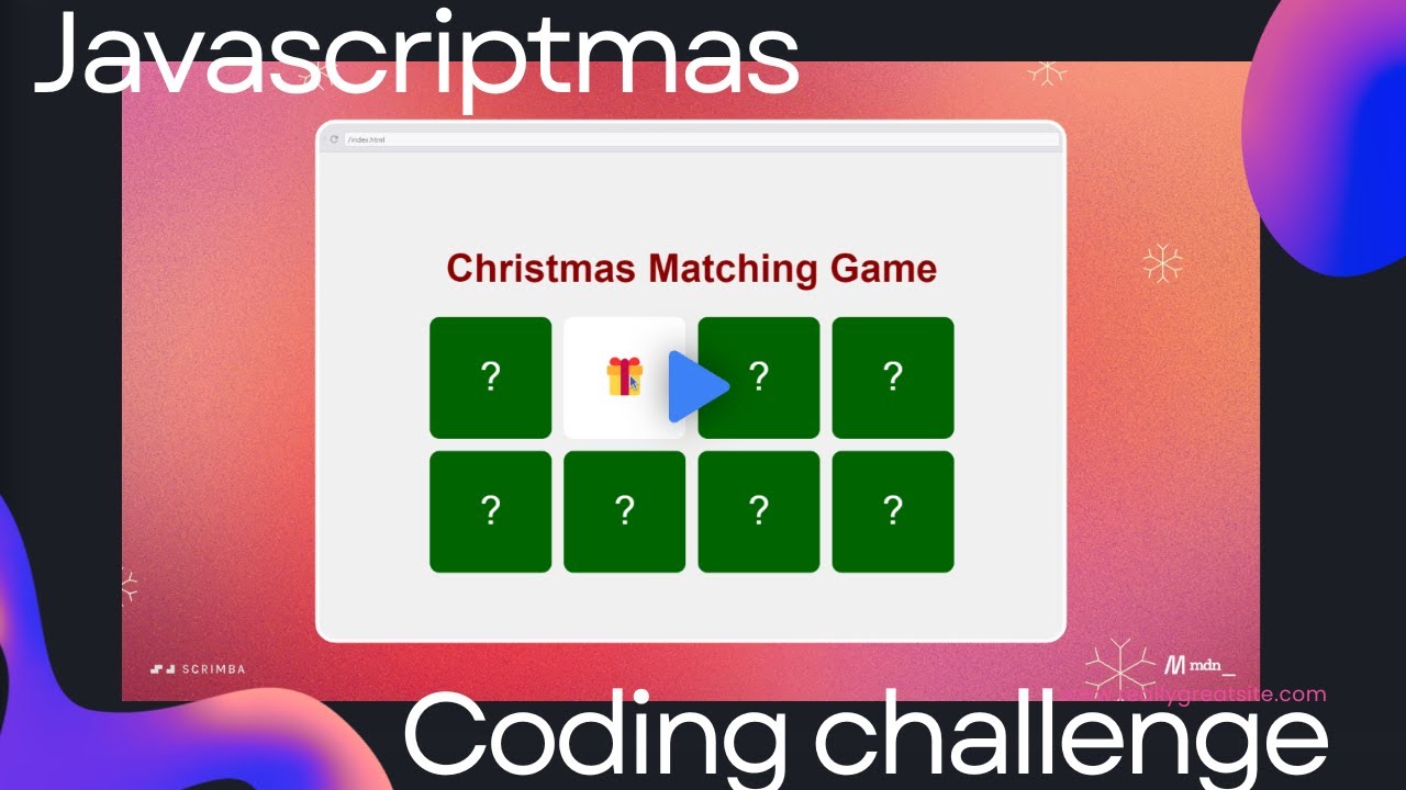 Can you solve this Christmas JS Coding Challenge? #javascriptmas