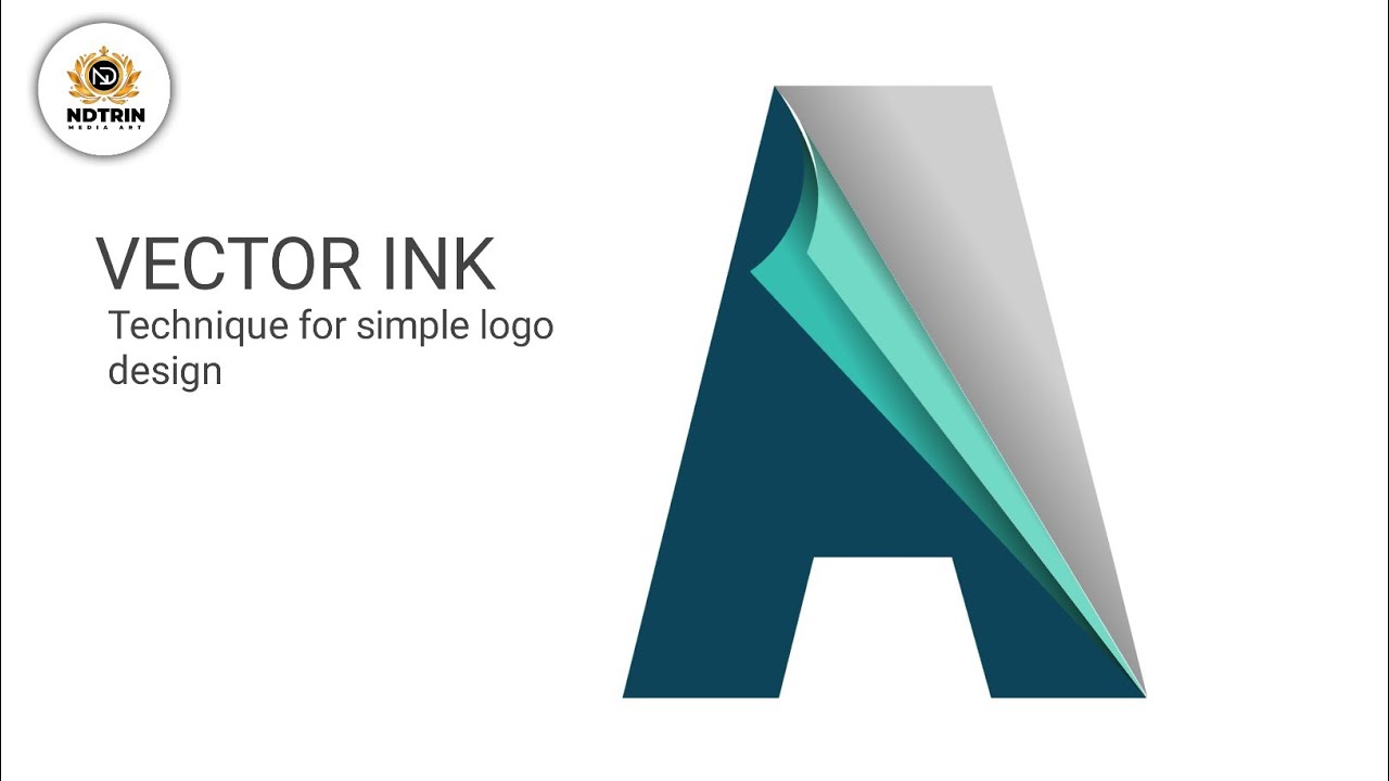 Vector ink technique for simple logo design