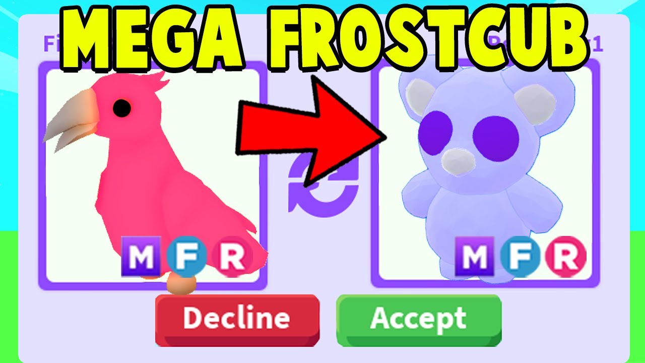 Trading for MEGA FROSTBITE CUB in Adopt Me!