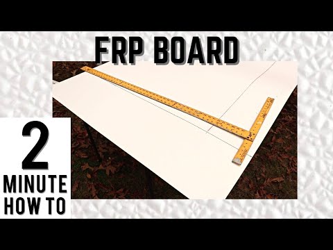 How To Cut FRP Board Fast and Easy | Fiberglass Reinforced Plastic | FRP Board Installation | DIYFRP