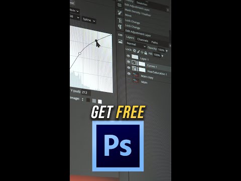 Get ADOBE PHOTOSHOP For FREE! | #get #free #photoshop #shorts | GTR