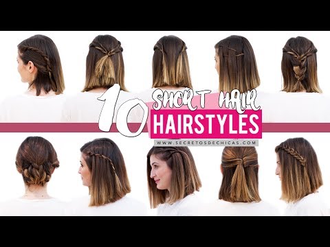 10 Quick and easy hairstyles for short hair | Patry Jordan