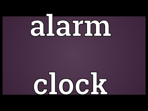Alarm clock Meaning