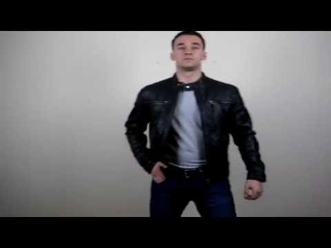 Men's Vintage Black Leather Biker Jacket - Stirling