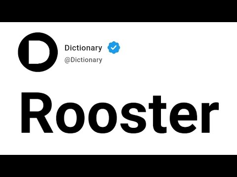 Rooster Meaning In English