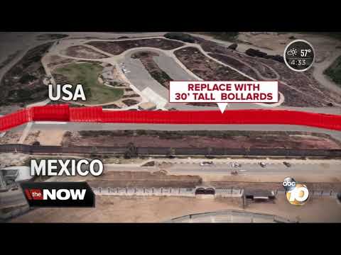 Secondary border wall construction starts