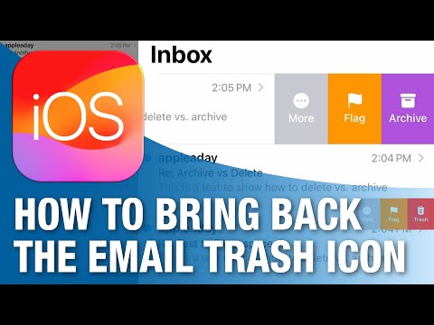 Fix the missing Trash Icon! How to replace Archive with Trash in the iPhone Mail App.