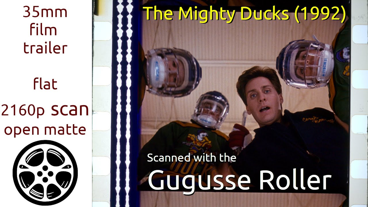 The Mighty Ducks (1992) 35mm film trailer, flat open matte, 2160p