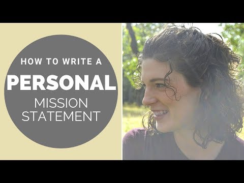Write Your Own Personal Mission Statement