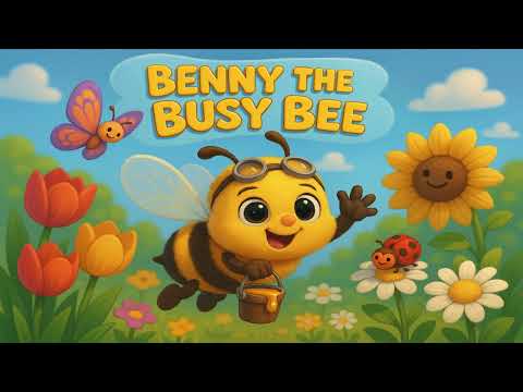 Benny the Busy Bee | Buzzing Rhyme for Kids | Learn About Bees & Nature!