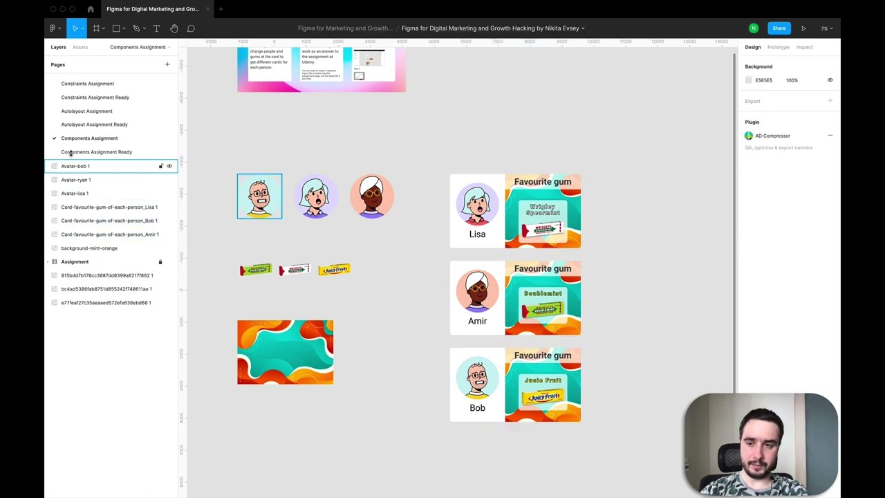 6.8.1 - Figma components - Assignment - Figma for Digital Marketing and Growth Hacking
