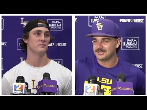 LSU BASEBALL: Full interviews with Chase Shores & Jake Brown